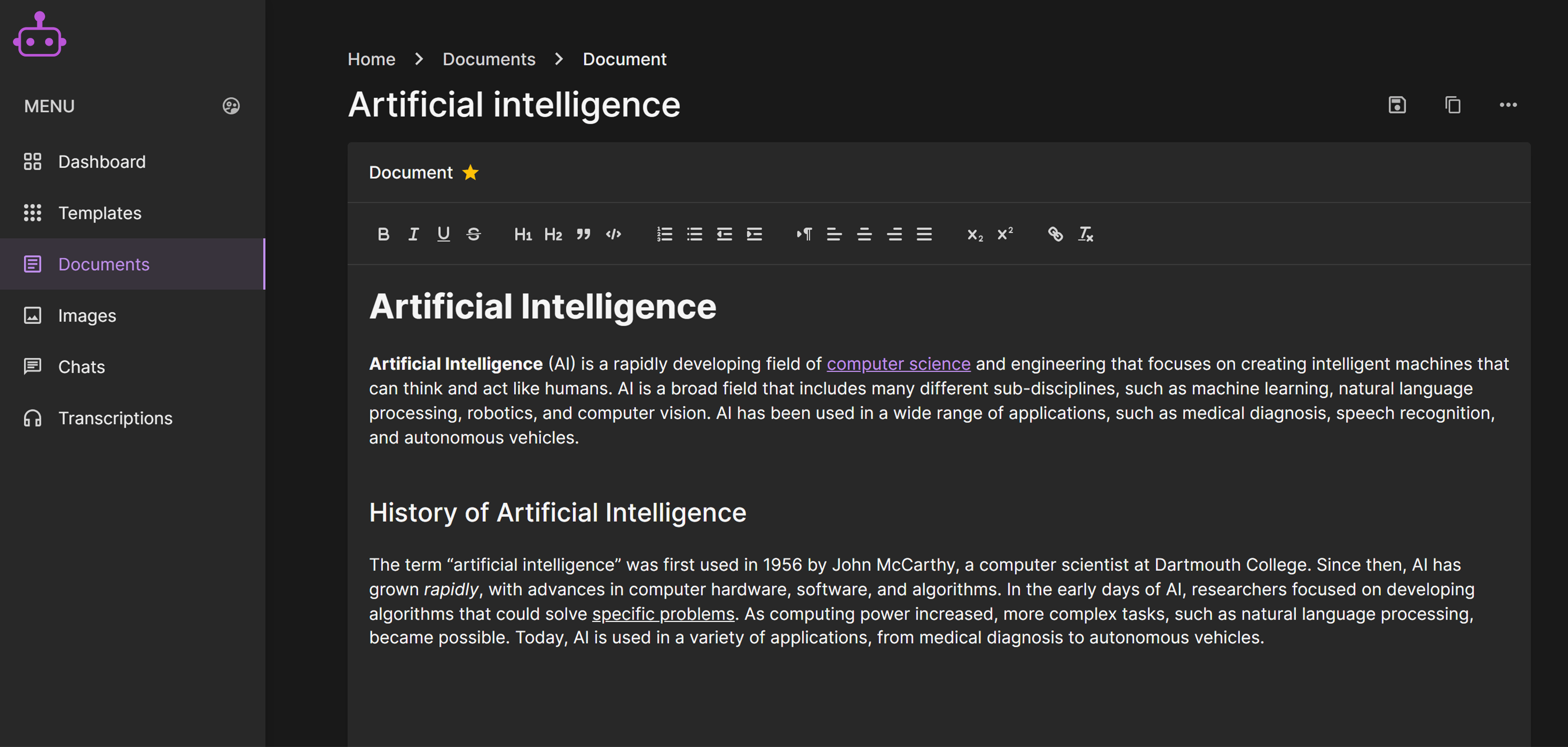 RoboPal - AI powered content and image generator